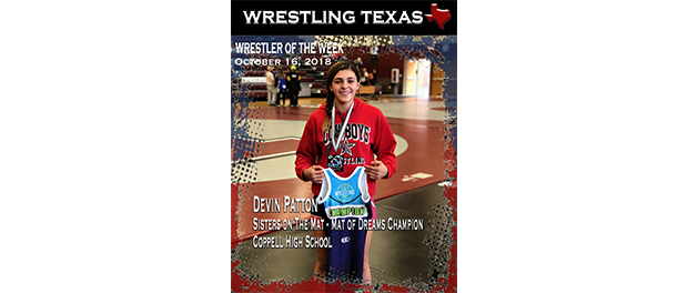 Devin Patton is Wrestler of the Week - Texas Wrestling