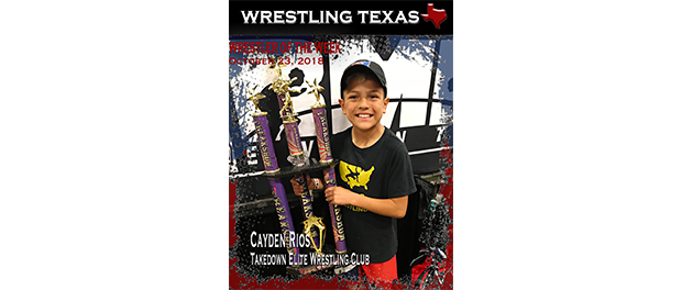 Cayden Rios is Wrestler of the Week - Texas Wrestling
