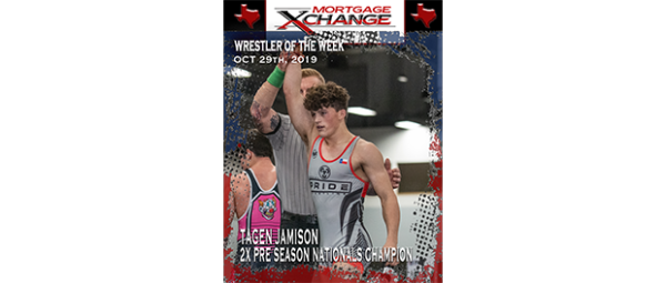 Tagen Jamison is Mortgage X-Change Wrestler of the Week - Texas Wrestling